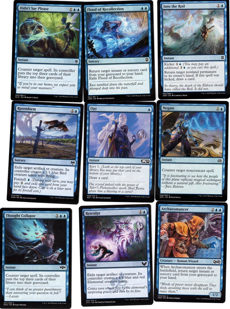 MILL!-100 Card Magic the Gathering Commander Deck-bruvac-jace-rare ...