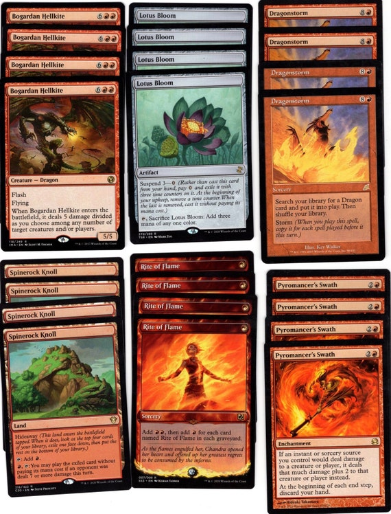 Red Dragons-60 Card Magic the Gathering | Etsy