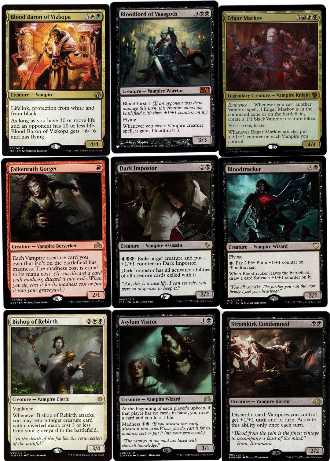 Edgar Markov-100 Card EDH Commander Deck-vampire-mythic-rare Magic the ... Edgar Markov-100 Card EDH Commander Deck-vampire-mythic-rare Magic the ...