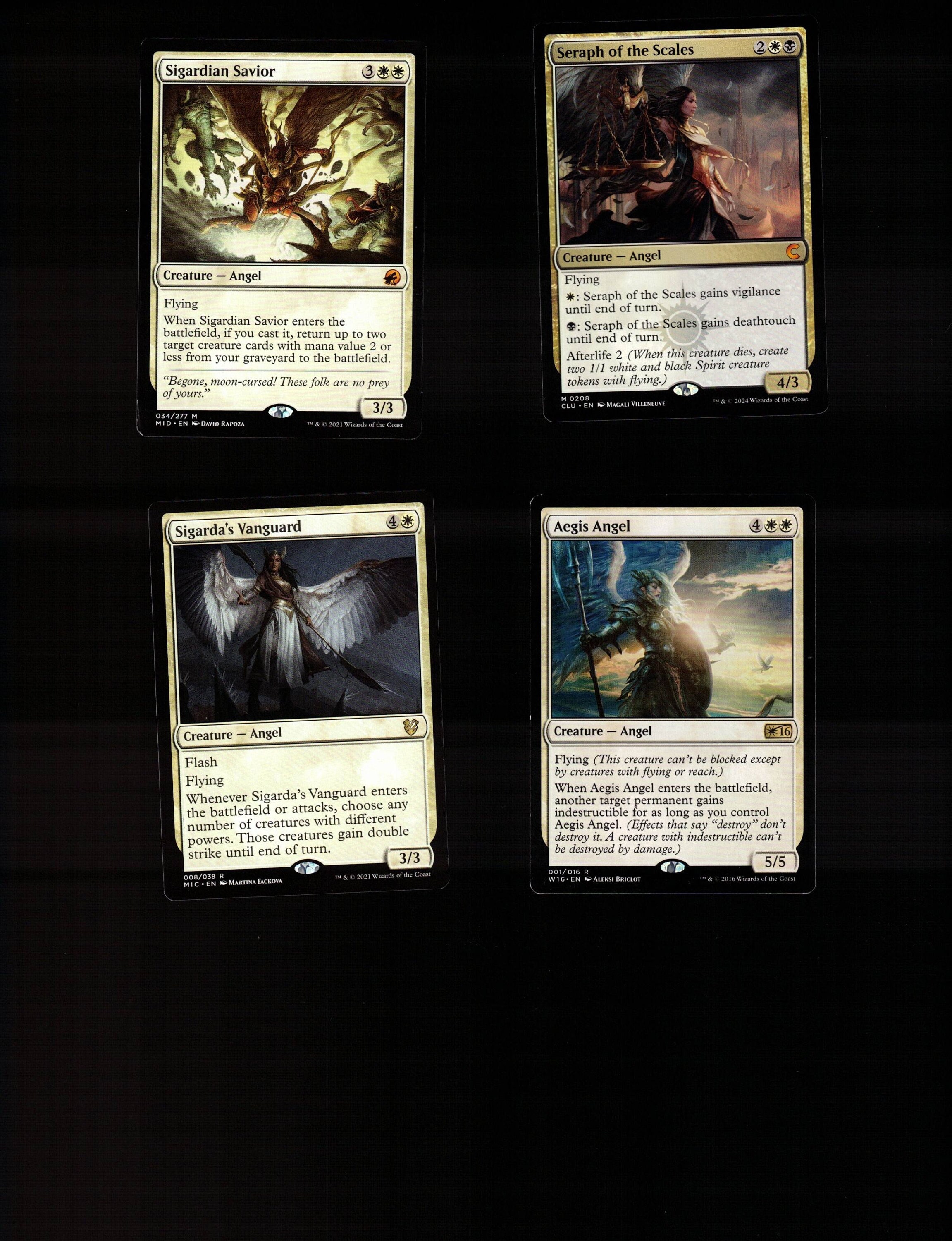 Deadly Angels-deathtouch-60 Card Magic the Gathering Deck-mtg-rares ...