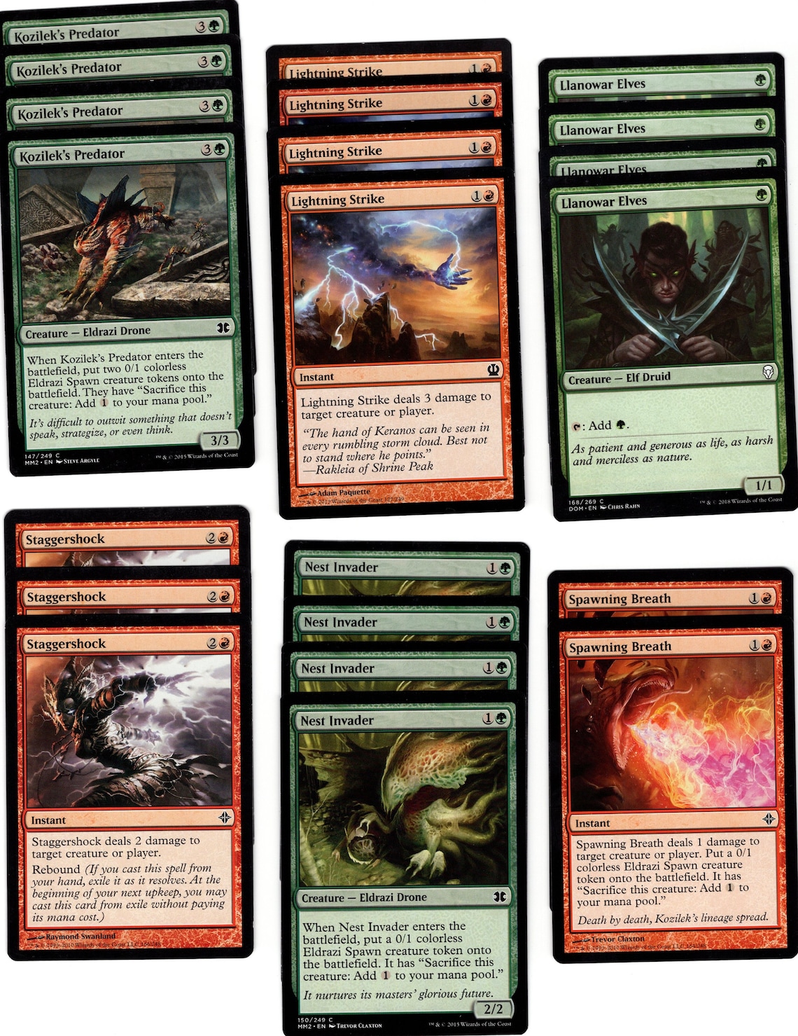 Red Green *eldrazi* - Pauper Legal - MTG Magic the Gathering 60 Card ...