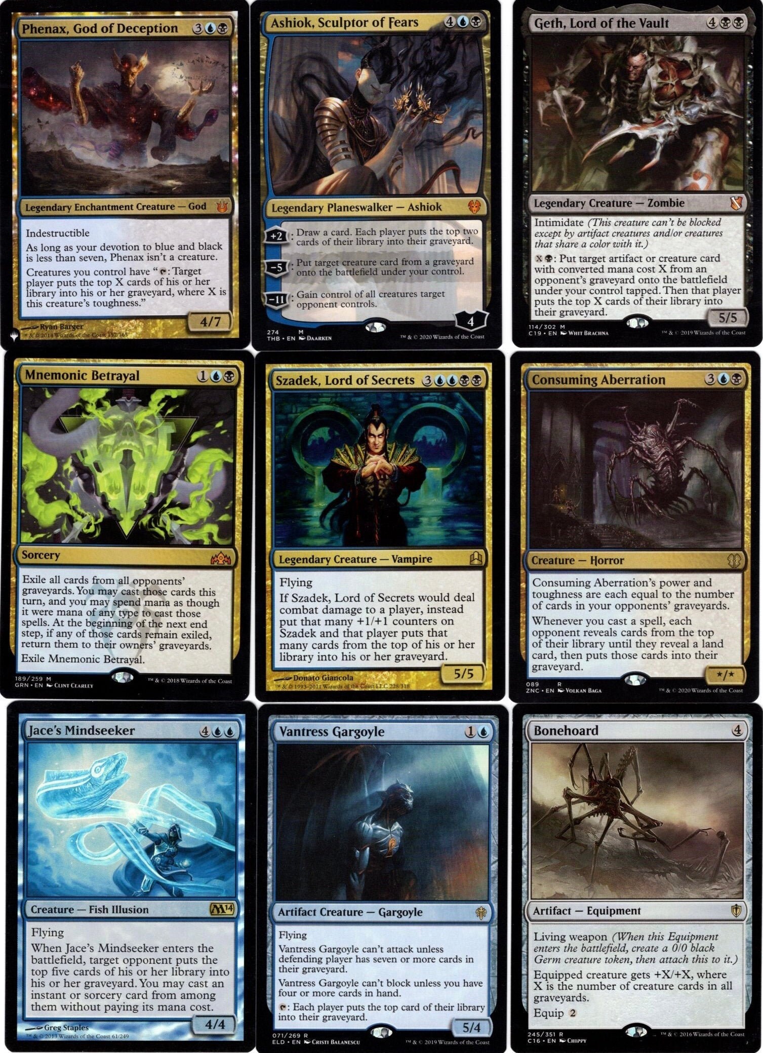 Indestructible Phenax! 100 Card Commander Magic the Gathering Deck ...