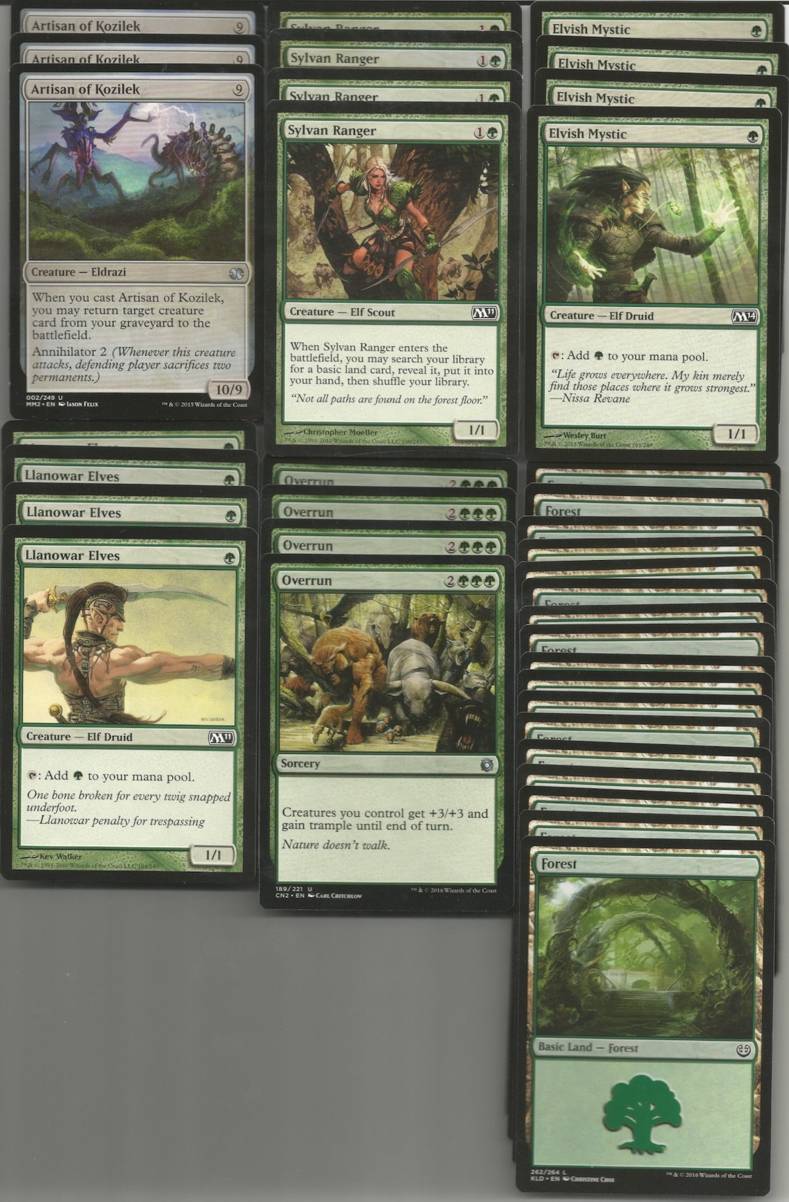 Mono Green Elf Ramp Deck Eldrazi MTG Magic the | Etsy