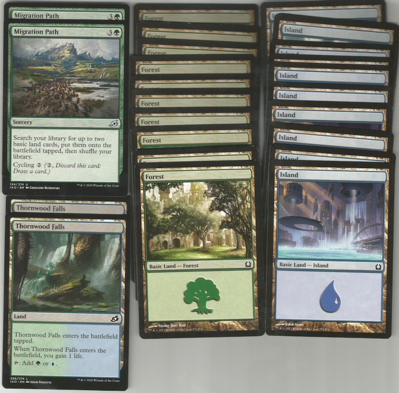 Ikoria Green/blue Mutate 60 Card Ready to Play Deck Fun - Etsy Canada