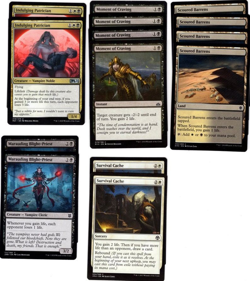 Vampires & Lifelink-60 Card Magic the Gathering Deck-mtg-rtp-sorin ...