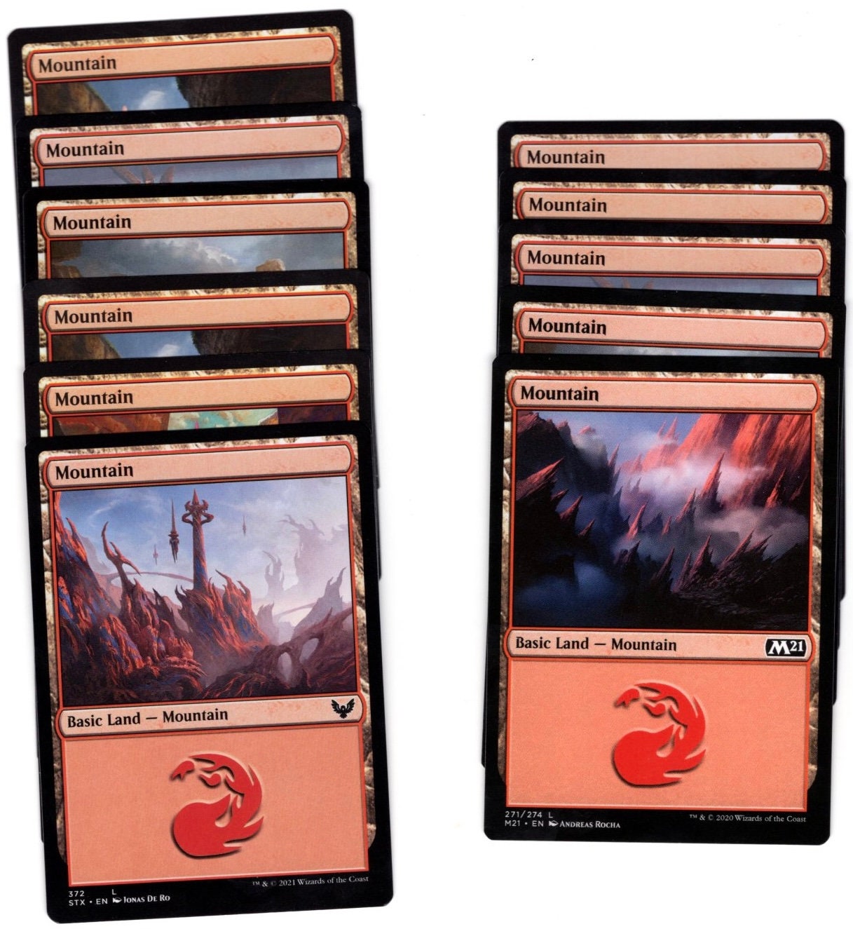 Red-white-slivers-60 Card Deck-magic the - Etsy UK