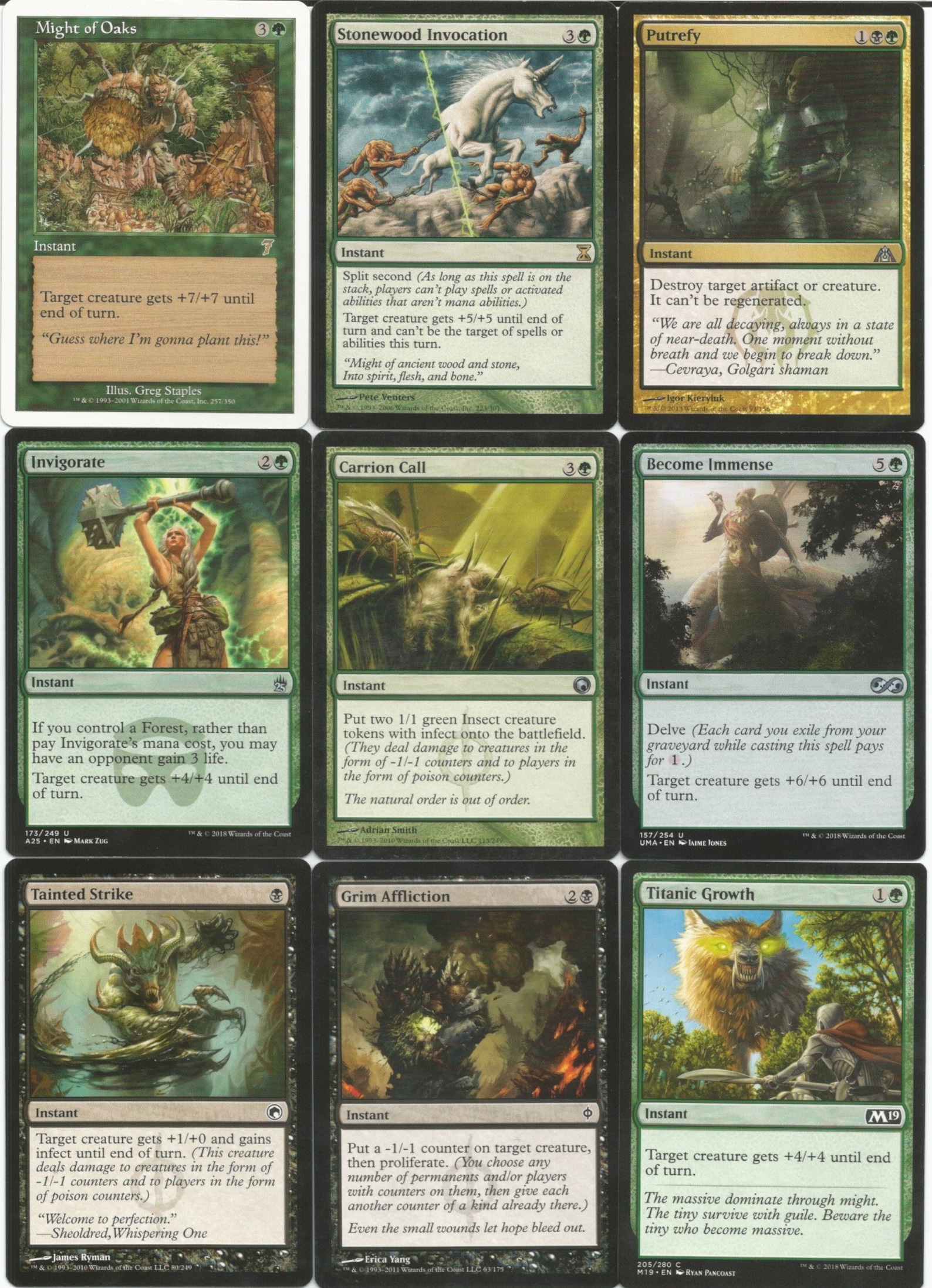 EDH Infect Deck Golgari MTG Magic the Gathering Commander - Etsy