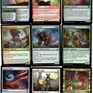 ULTIMATE DINOSAURS-100 Card Commander Deck-magic the Gathering-mtg ...