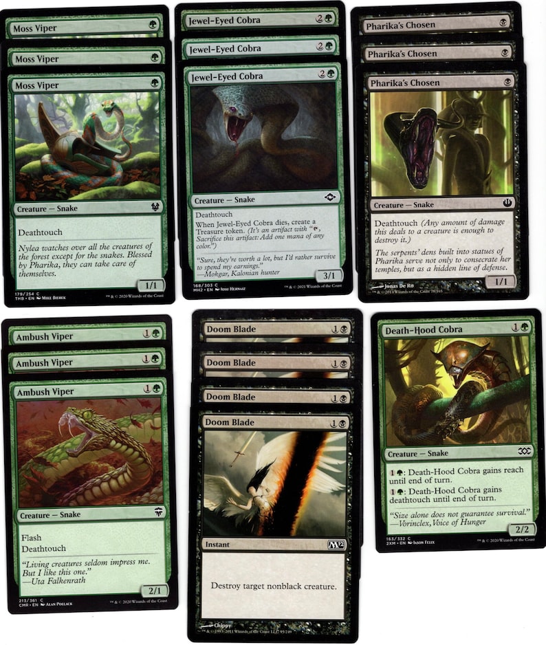 SNAKE BITE-60 Card Deck-mtg-magic the Gathering-ready to - Etsy