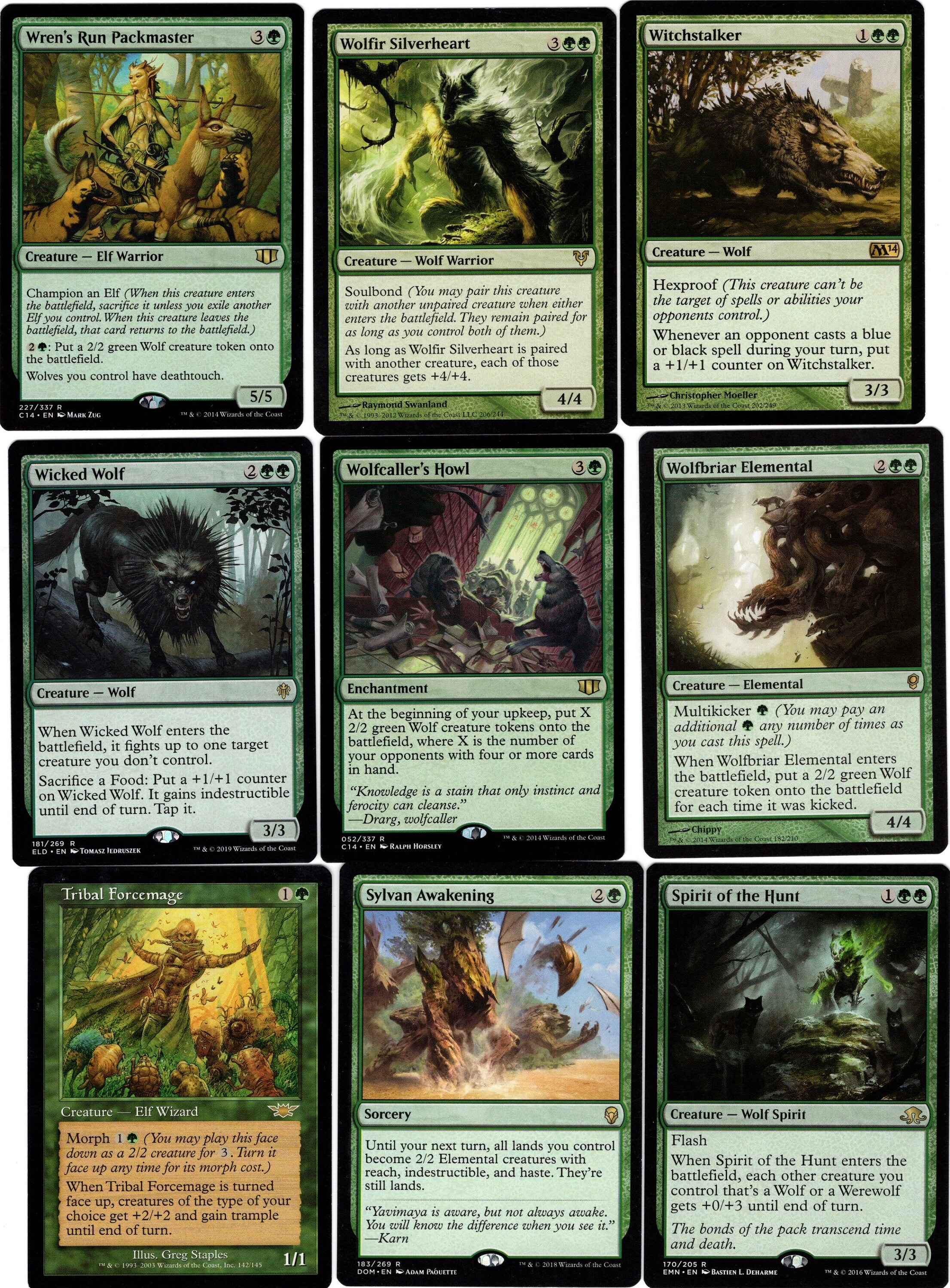 Tolsimir Friend to Wolves-100 Card Commander Deck-magic the - Etsy