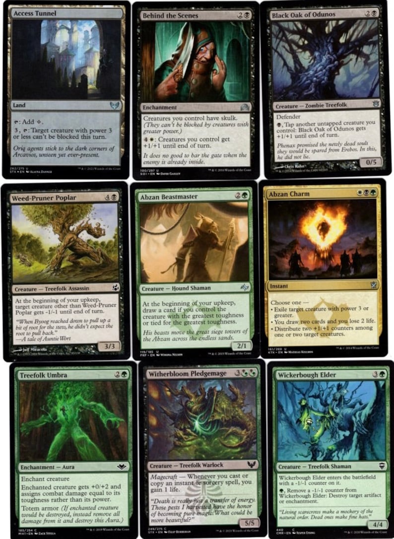 Doran's Army-treefolk-100 Card Commander Deck-mtg-magic | Etsy