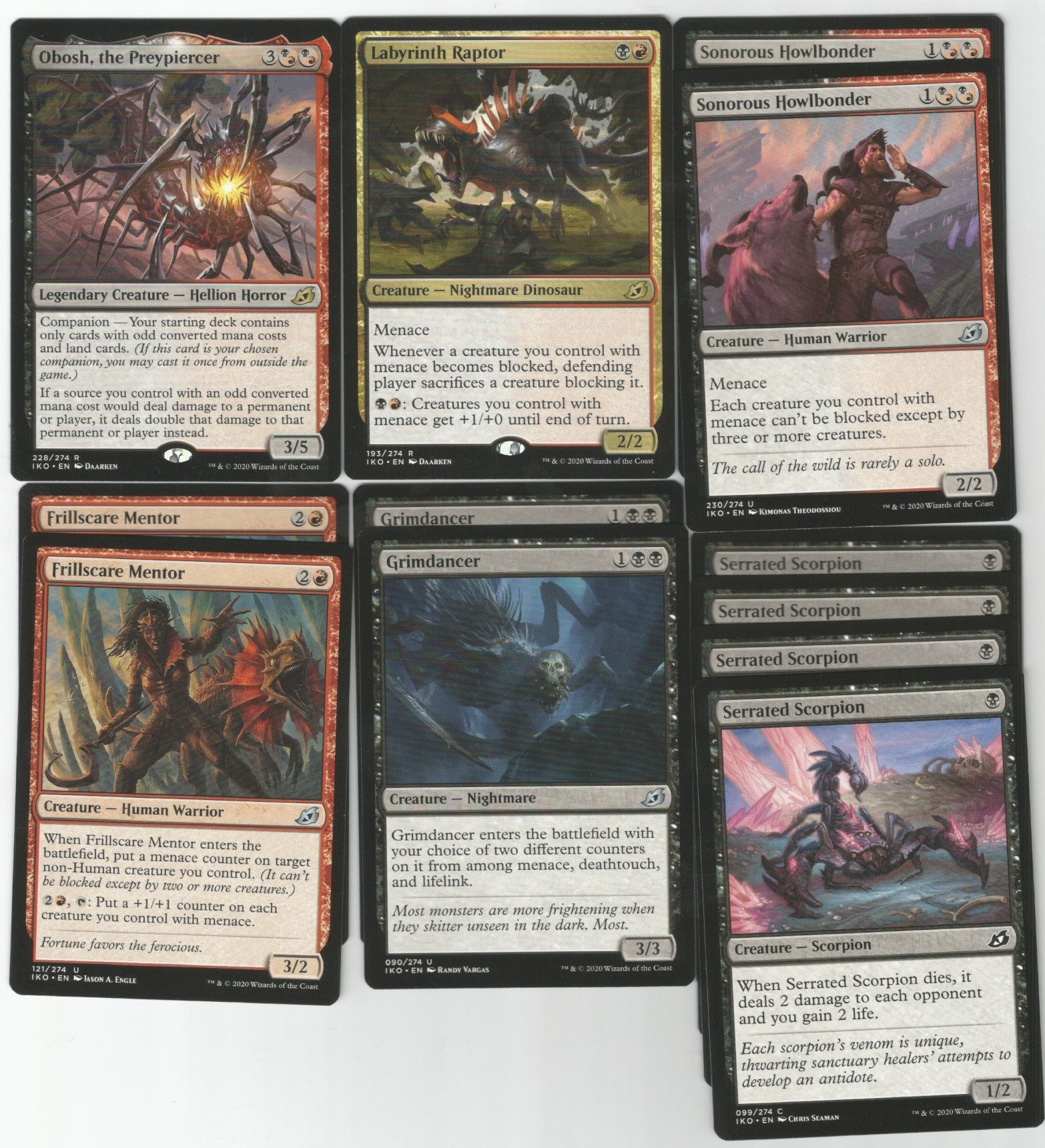 Ikoria Black/red Menace 60 Card Ready to Play Deck Fun - Etsy Ireland