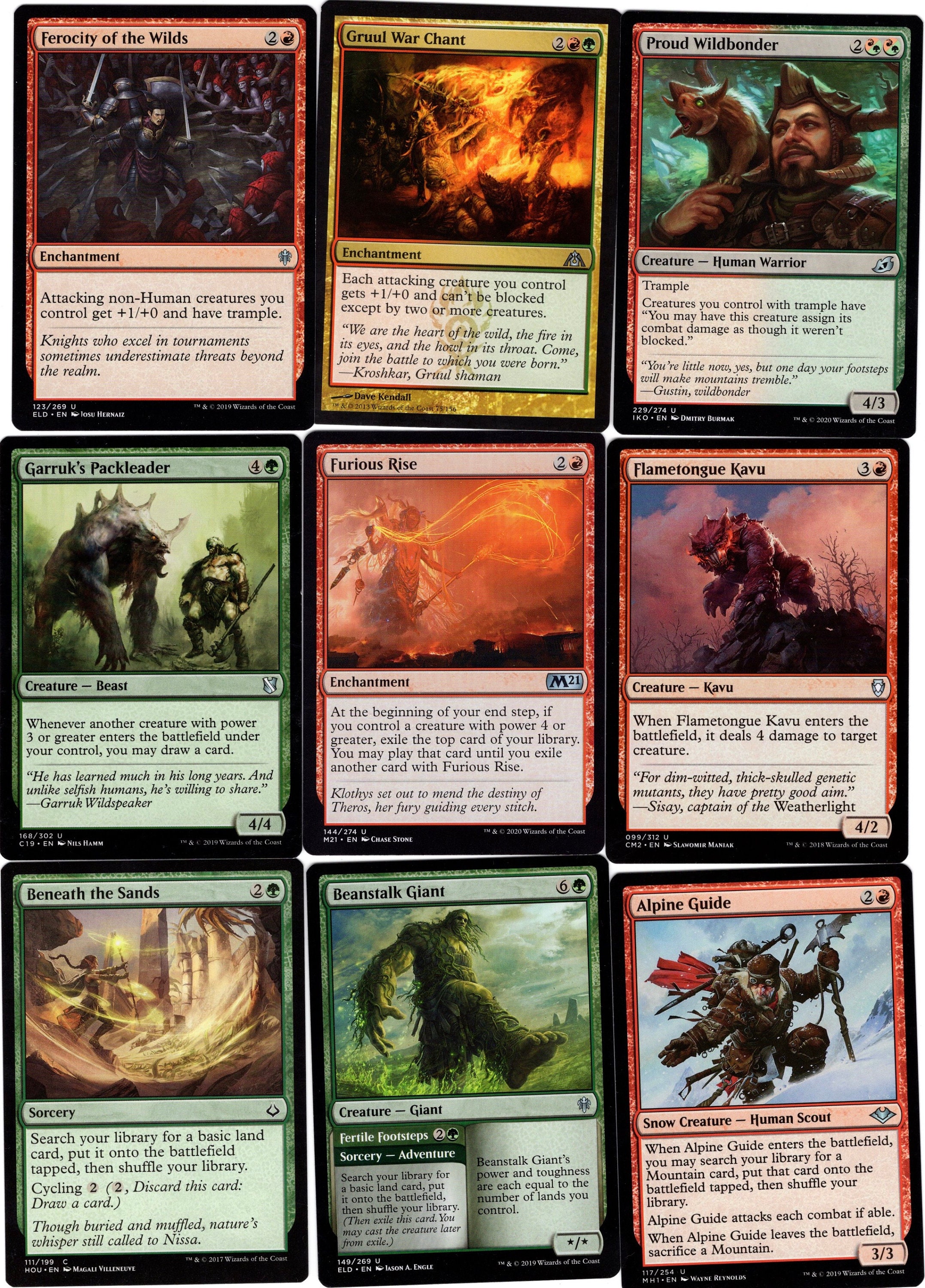 Godzilla King of the Monsters-100 Card Edh/commander Deck-mtg-mythics ...