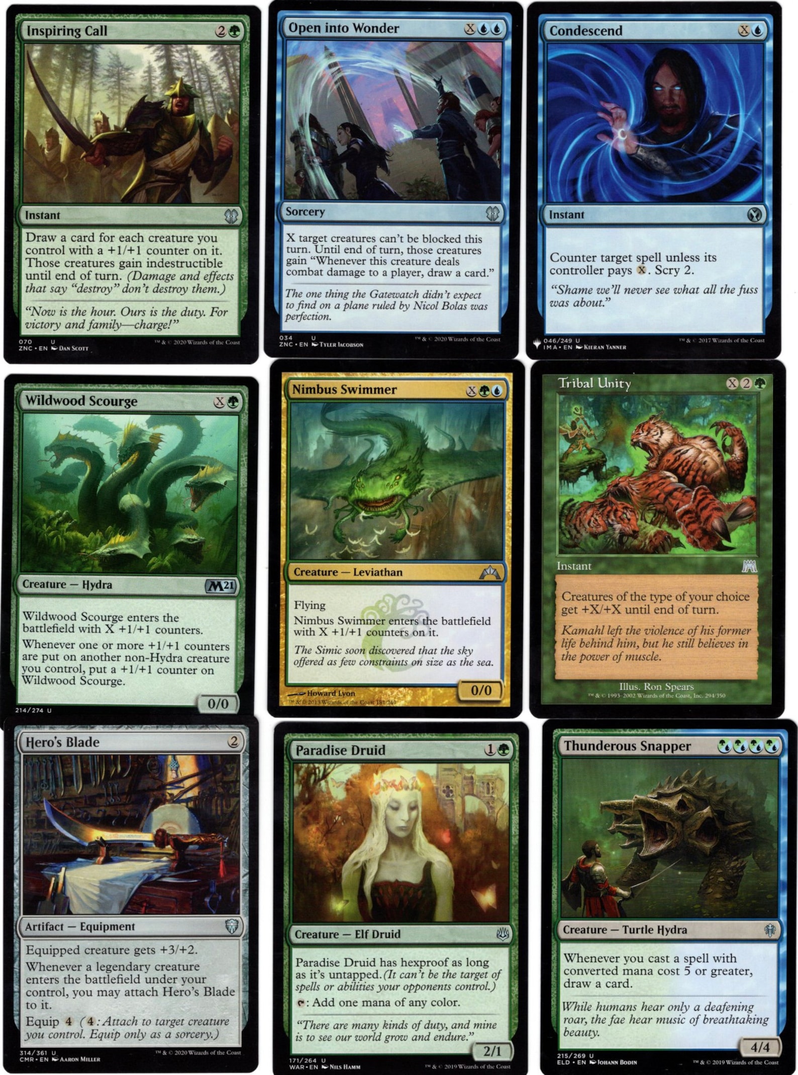 Hydra Edh/commander Deck-100 Cards-mtg-magic the | Etsy