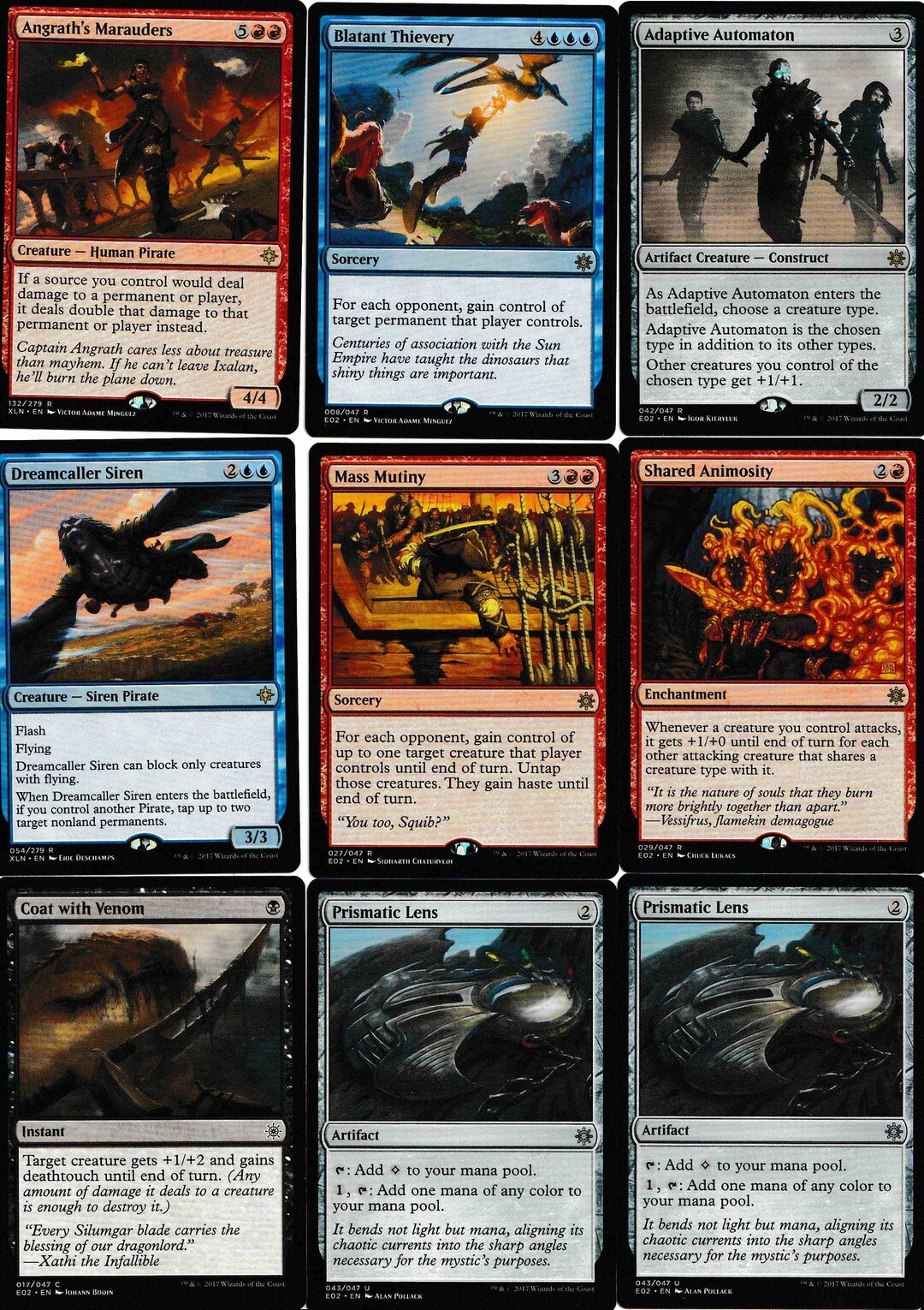 Marauding Pirates-rares-adaptive Automaton-mtg Magic the Gathering ...