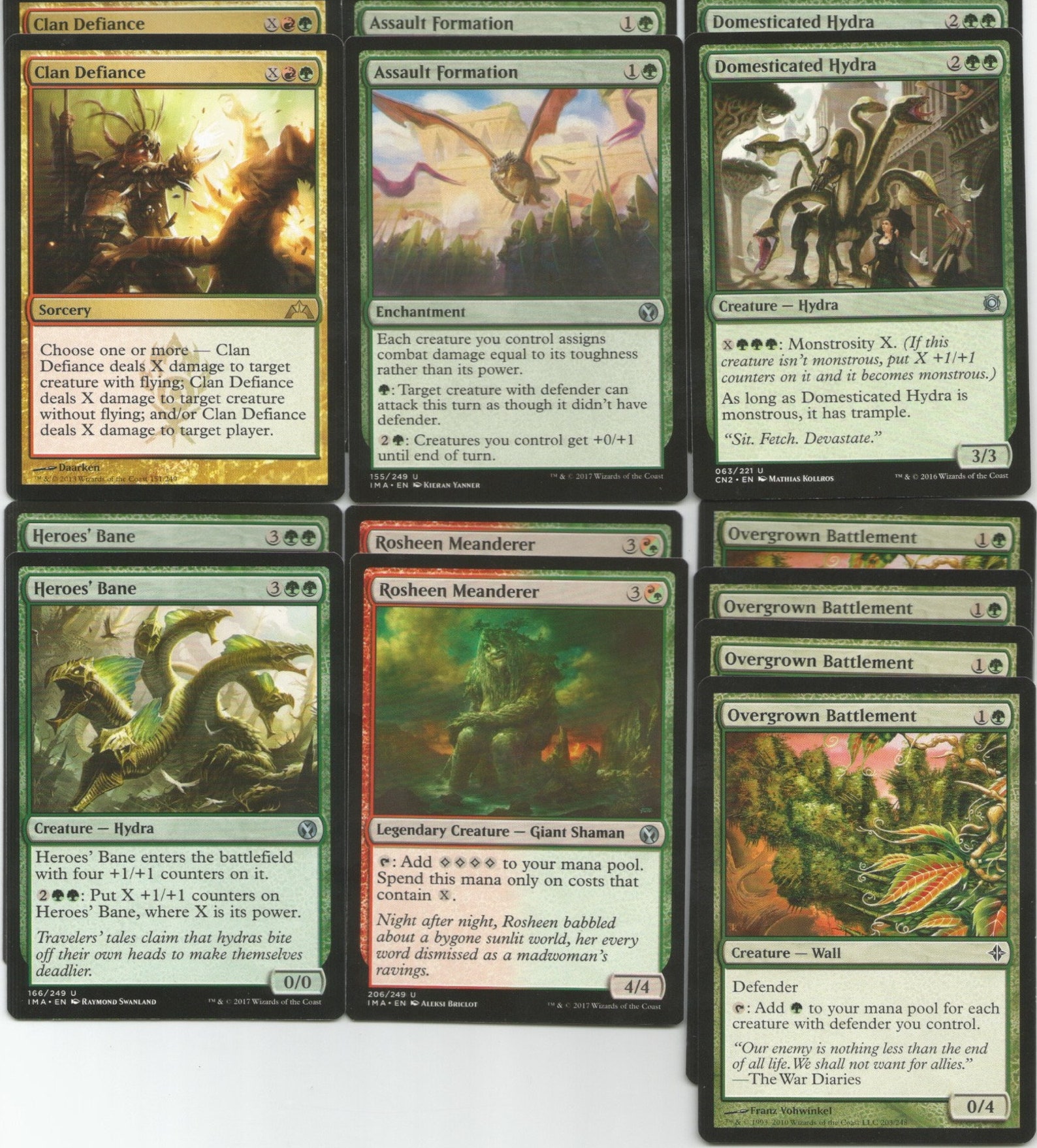 Hydra Ramp Deck Gruul MTG Magic the Gathering Many Rares 60 - Etsy