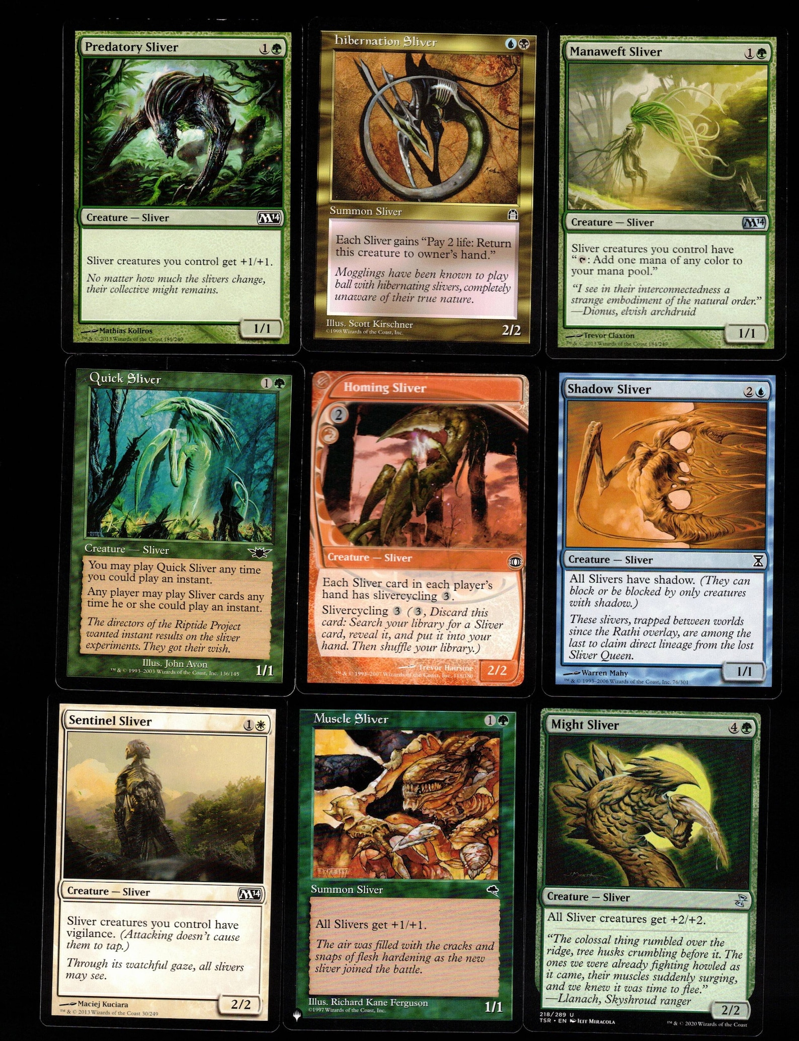 ULTIMATE SLIVERS-100 Card Magic the Gathering Commander Deck-rares ...