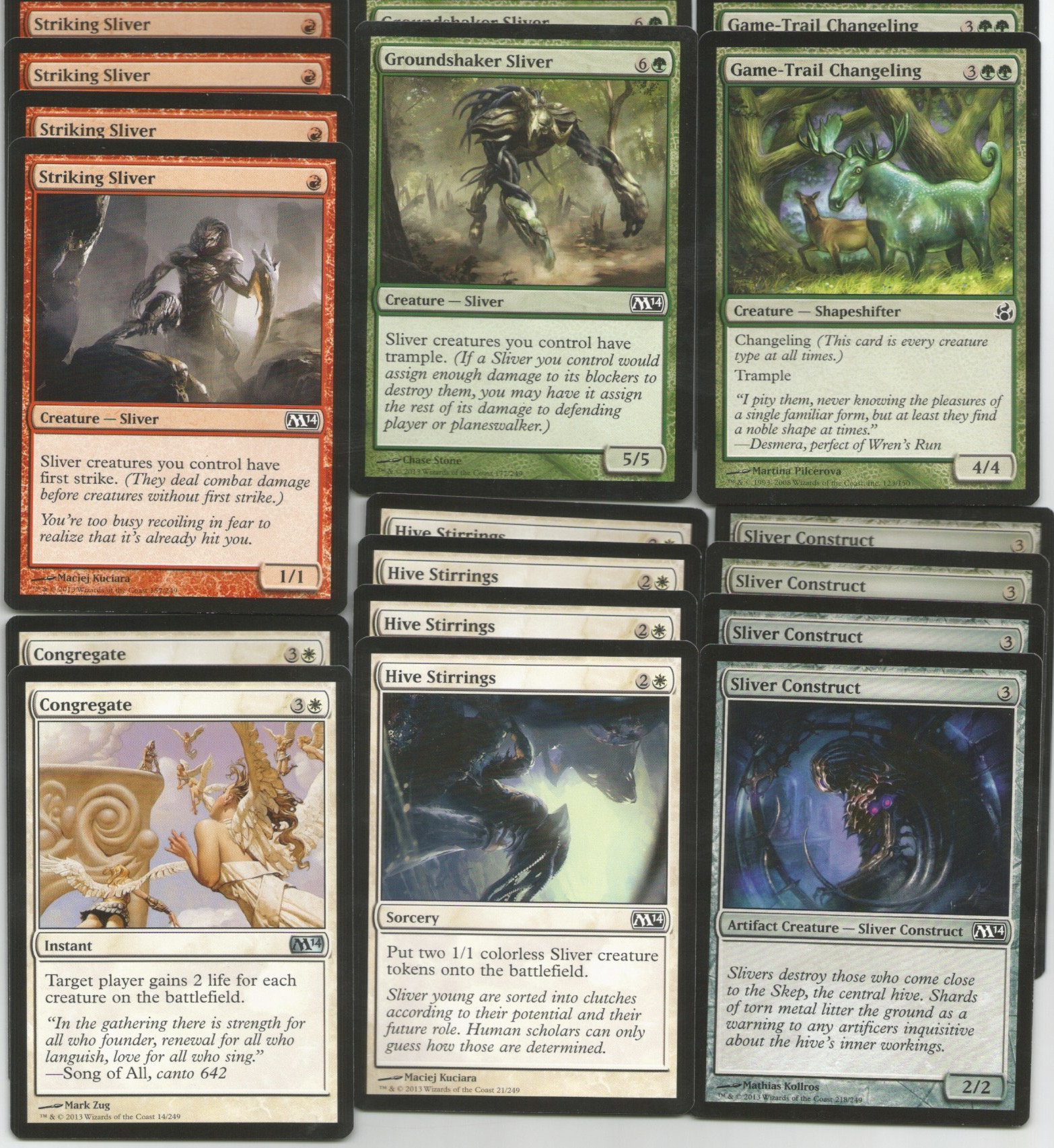 Sliver Deck Very Fun Casual MTG Magic the Gathering | Etsy