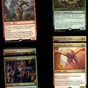 5 Color Slivers!-60 Card Magic the Gathering Deck-mtg-rares-sliver ...
