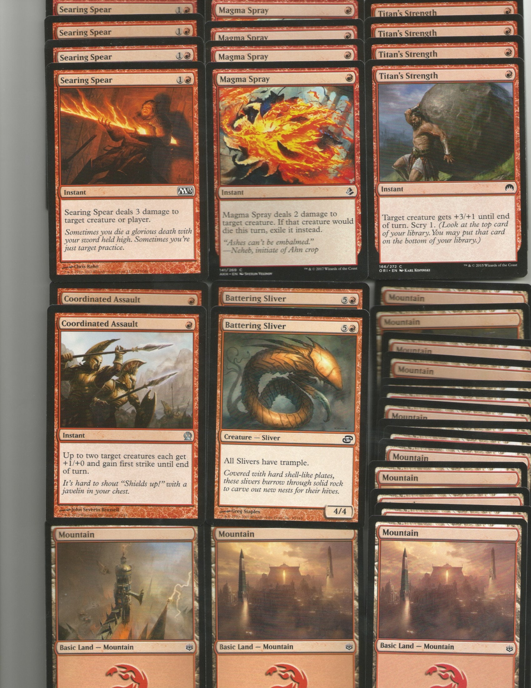 Sliver Deck - Very Powerful - MTG Magic the Gathering - Ready to Play ...