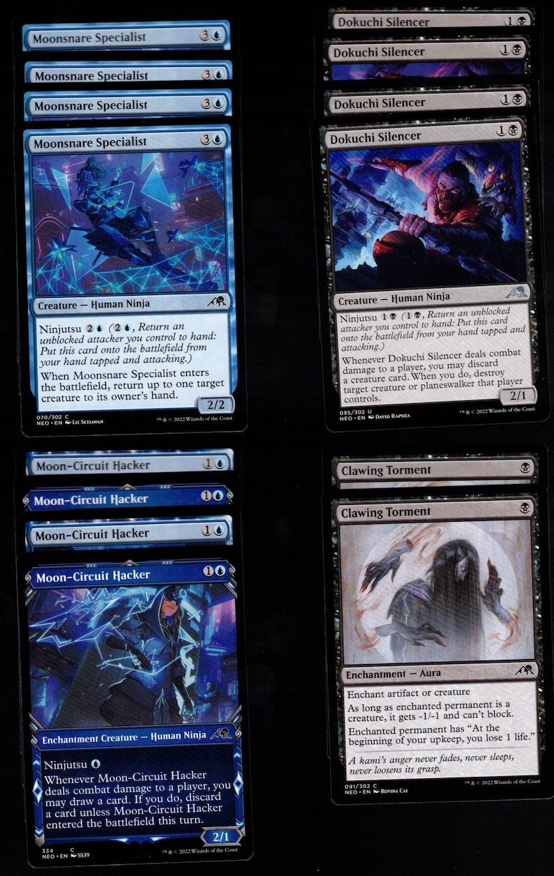 NINJUTSU STEALTH-60 Card-mtg-magic the Gathering - Etsy