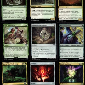 Spider Web-shelob-100 Card Magic the Gathering Commander Deck-rare ...