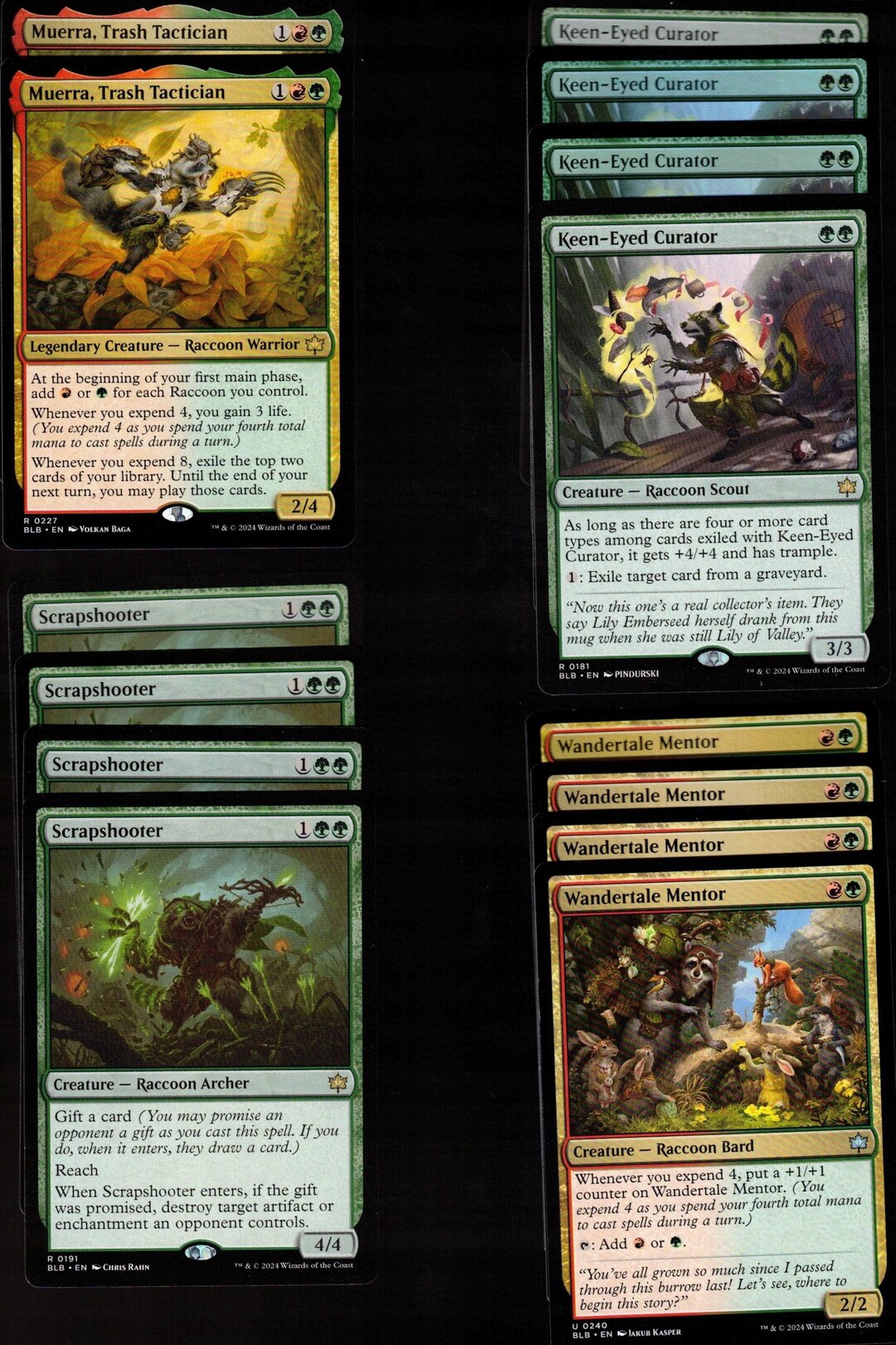 Raccoon Riot!-mtg-magic the Gathering 60 Card Deck-rare-mythic-casual ...