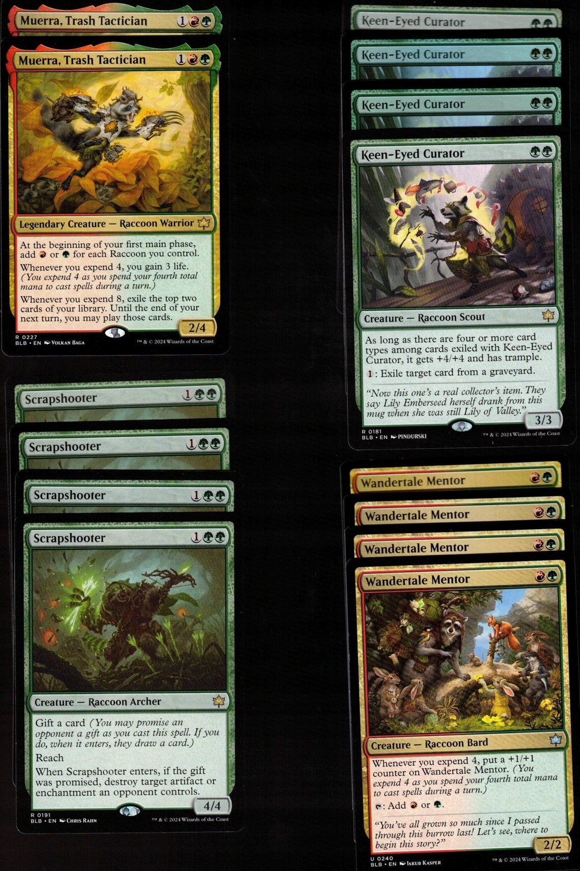 Raccoon Riot!-mtg-magic the Gathering 60 Card Deck-rare-mythic-casual ...