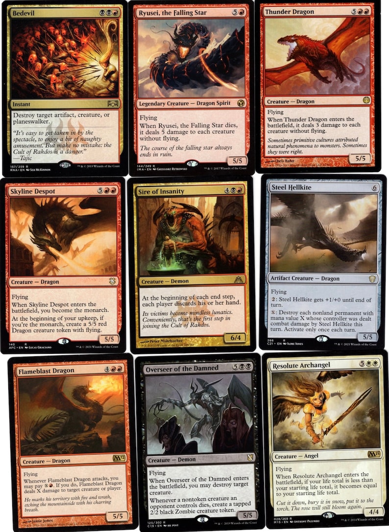 Triple Threat-100 Card Commander Deck-mtg-mythic-rare-magic - Etsy