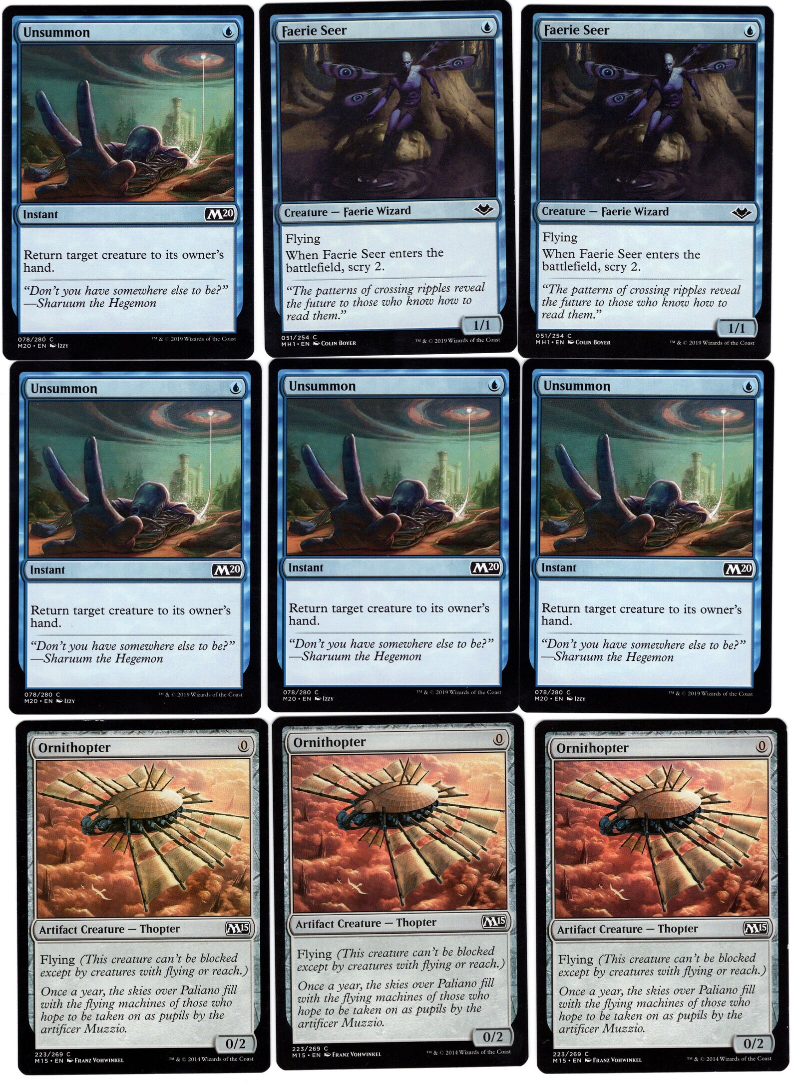 Ninja-60 Card Magic the Gathering Deck-rares-blue/black-fallen - Etsy