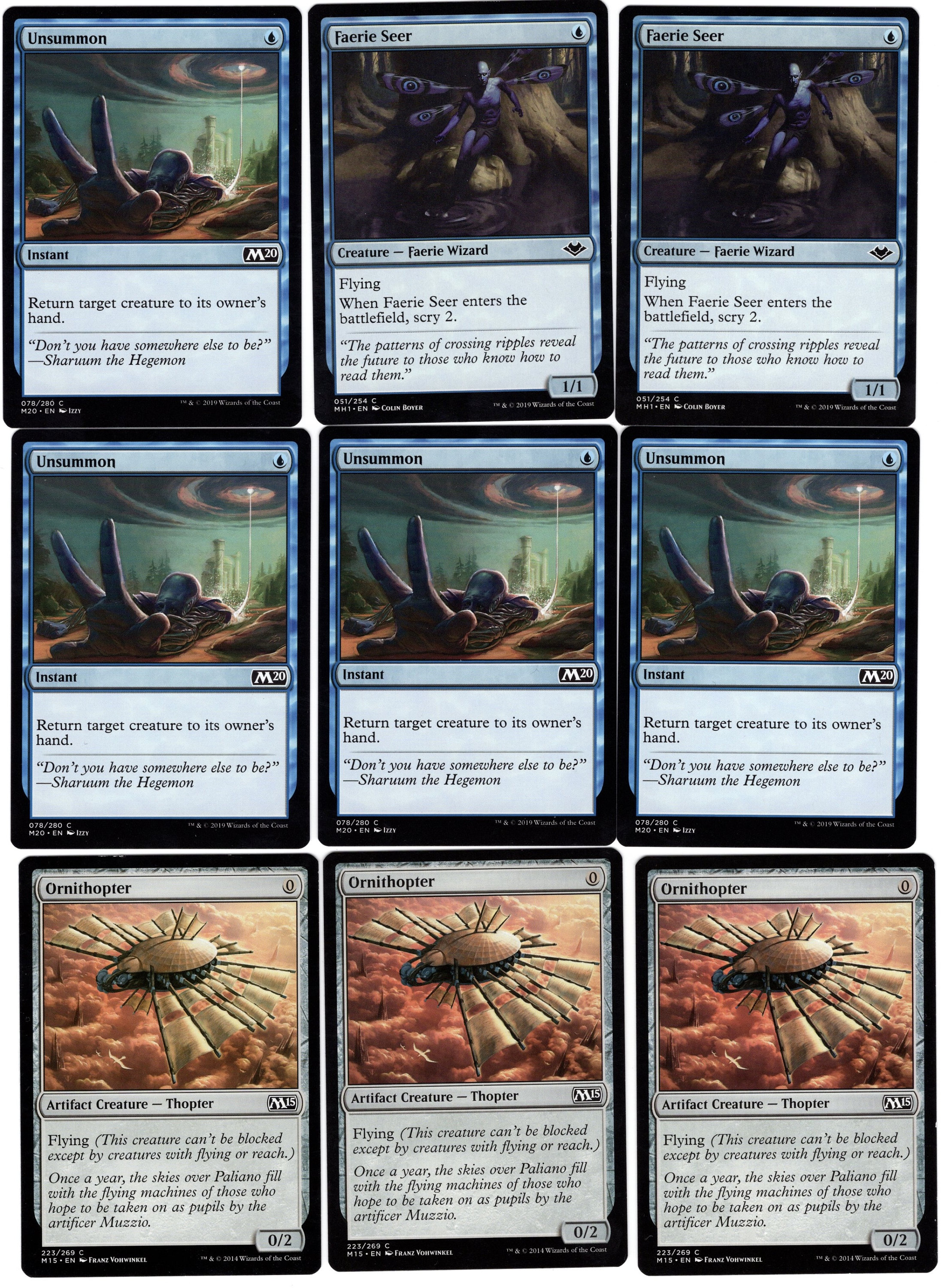 Ninja-60 Card Magic the Gathering Deck-rares-Blue/Black-Fallen - Etsy ...