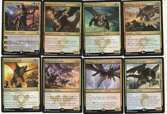 Five Color Dragon Deck Custom MTG Magic the Gathering Many - Etsy Singapore