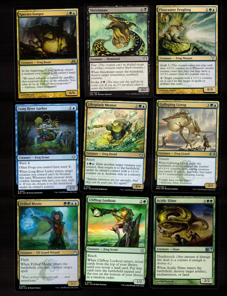 FROGS!-100 Card Magic the Gathering Commander Deck-deathtouch-rare ...