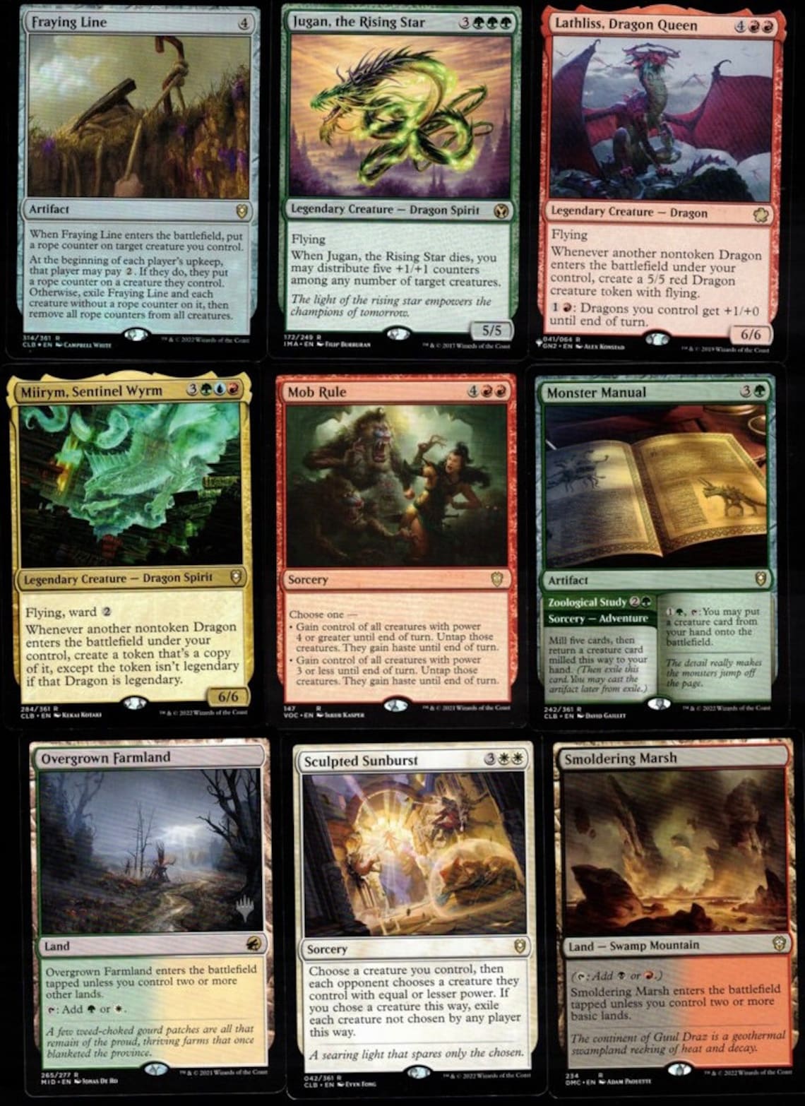 ULTIMATE DRAGON-100 Card Commander Deck-magic the Gathering-mtg-ur ...