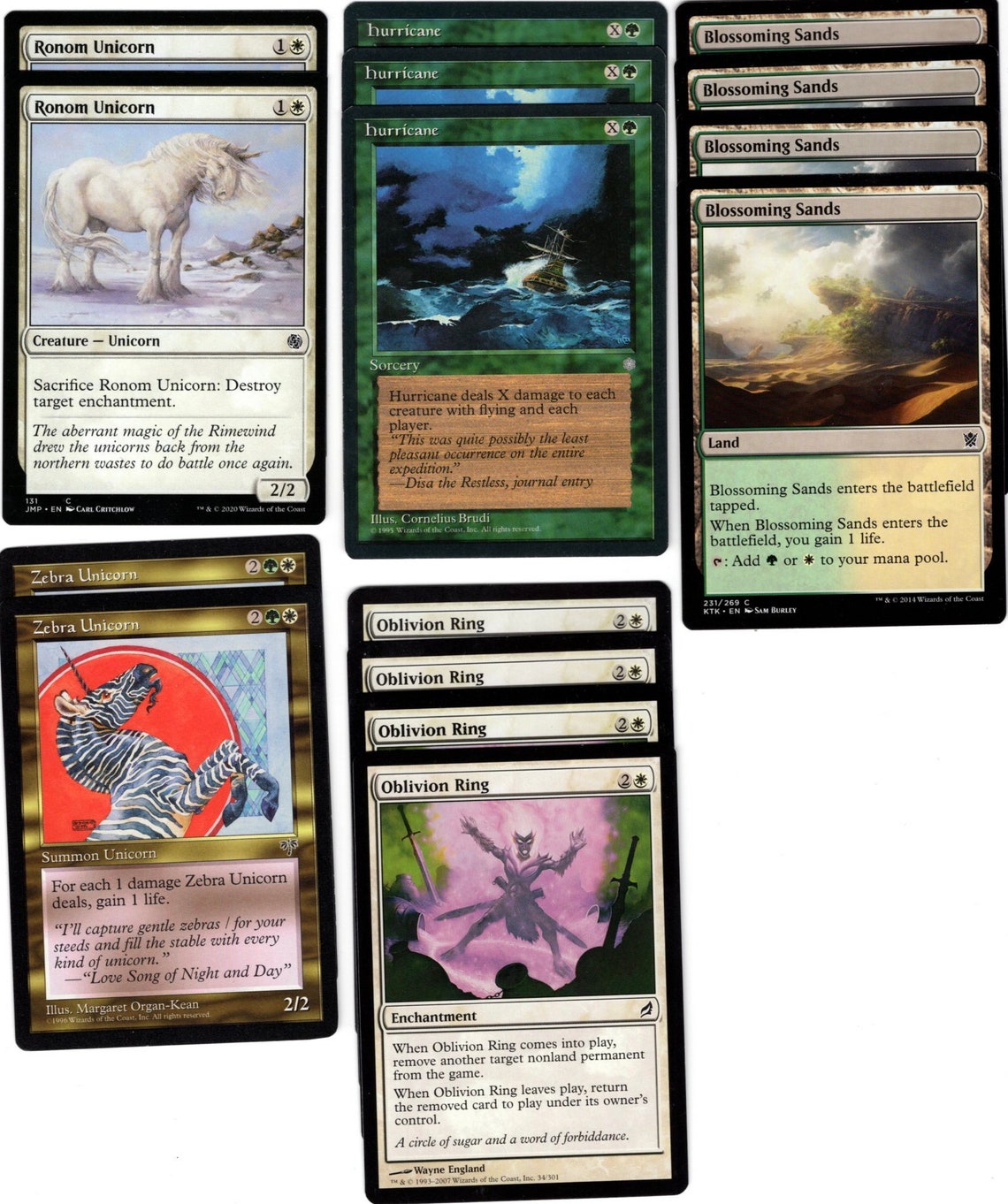 UNICORNS & LIFELINK-60 Card Deck-mtg-magic the - Etsy