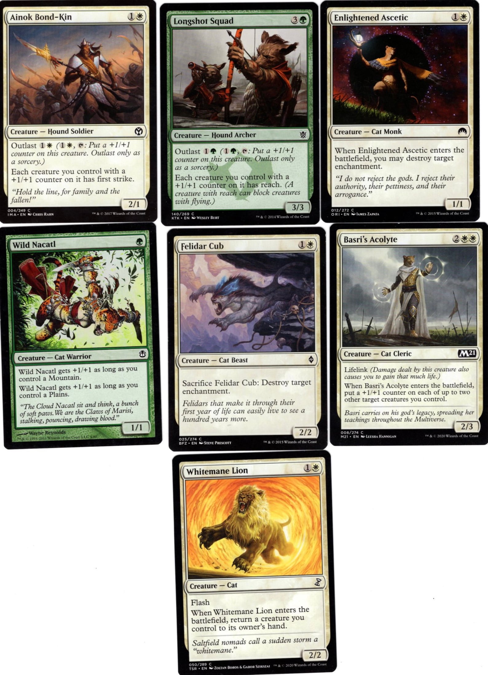 Dogs & Cats 100 Card Magic the Gathering Commander Deck-mythic-rare-rin ...