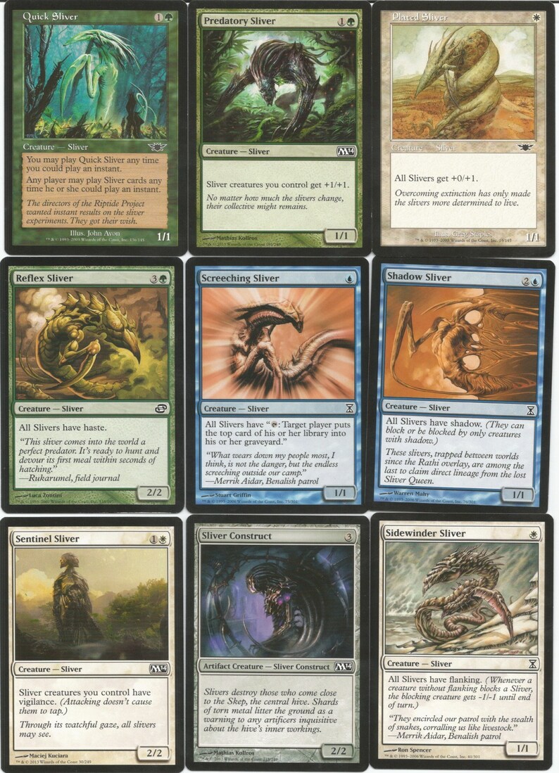 Commander-sliver Deck -the First Sliver -EDH-100 Card MTG - Rtp-rares ...