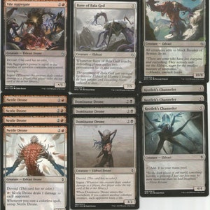 60 Card Deck - Black Red ELDRAZI - Ready to Play - Rare Cards - Magic ...