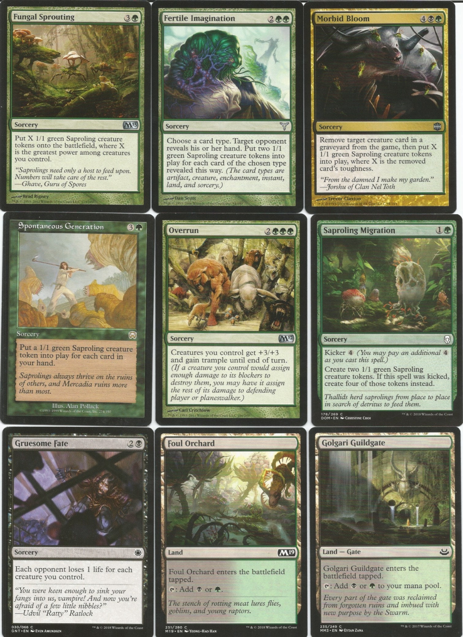 Commander Fungus Deck Custom MTG Magic the Gathering - Etsy