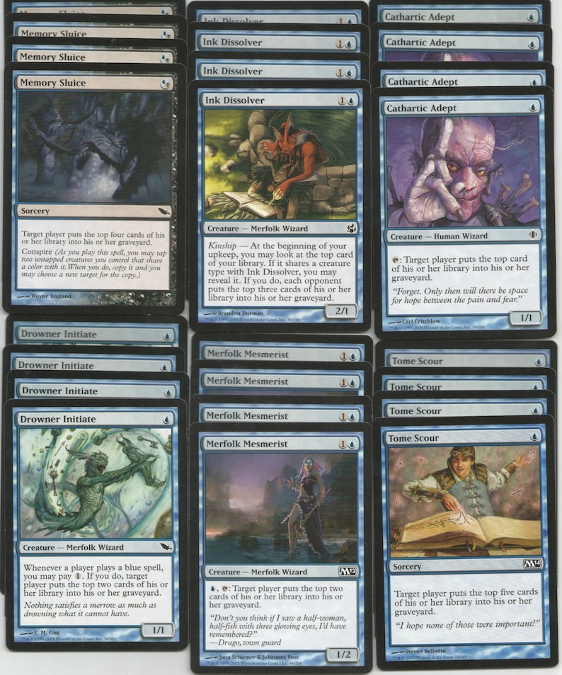 Mono Blue Mill Deck - Very Strong - MTG Magic the Gathering Deck ...