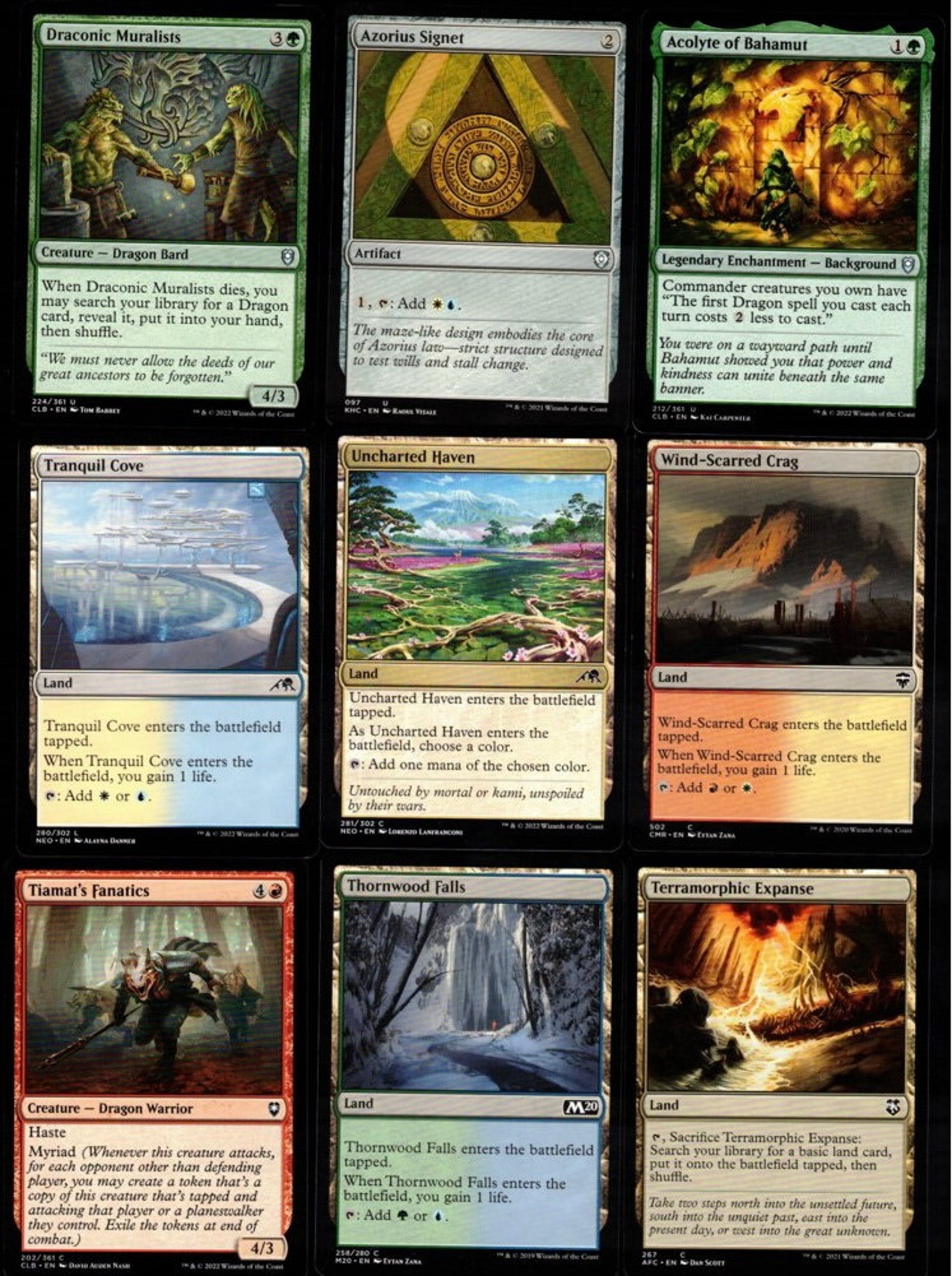 ULTIMATE DRAGON-100 Card Commander Deck-magic the Gathering-mtg-ur ...