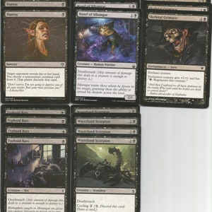 Black Deathtouch Deck - Custom MTG Magic the Gathering Rares 60 Card ...