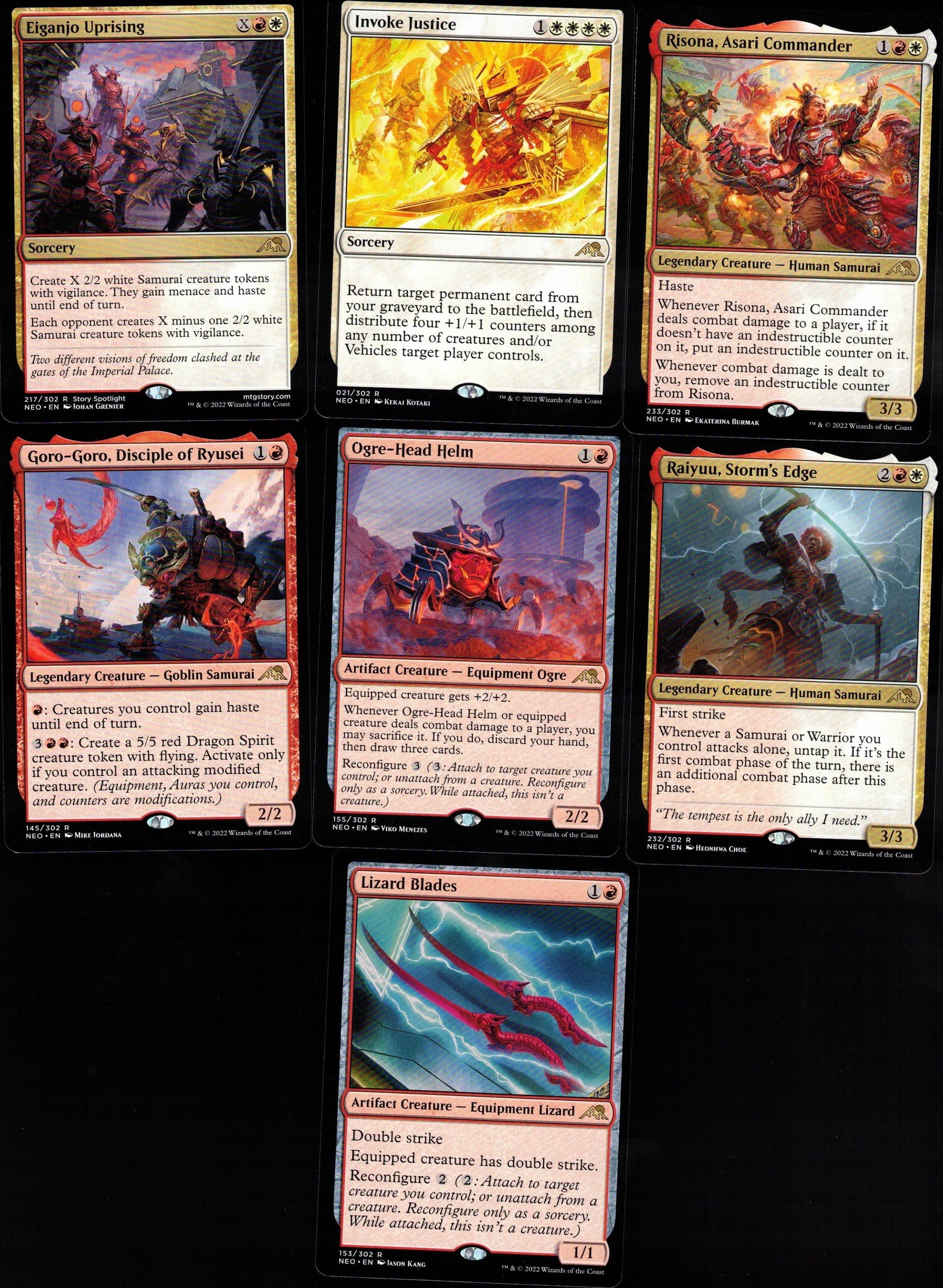 Samurai Mtg List