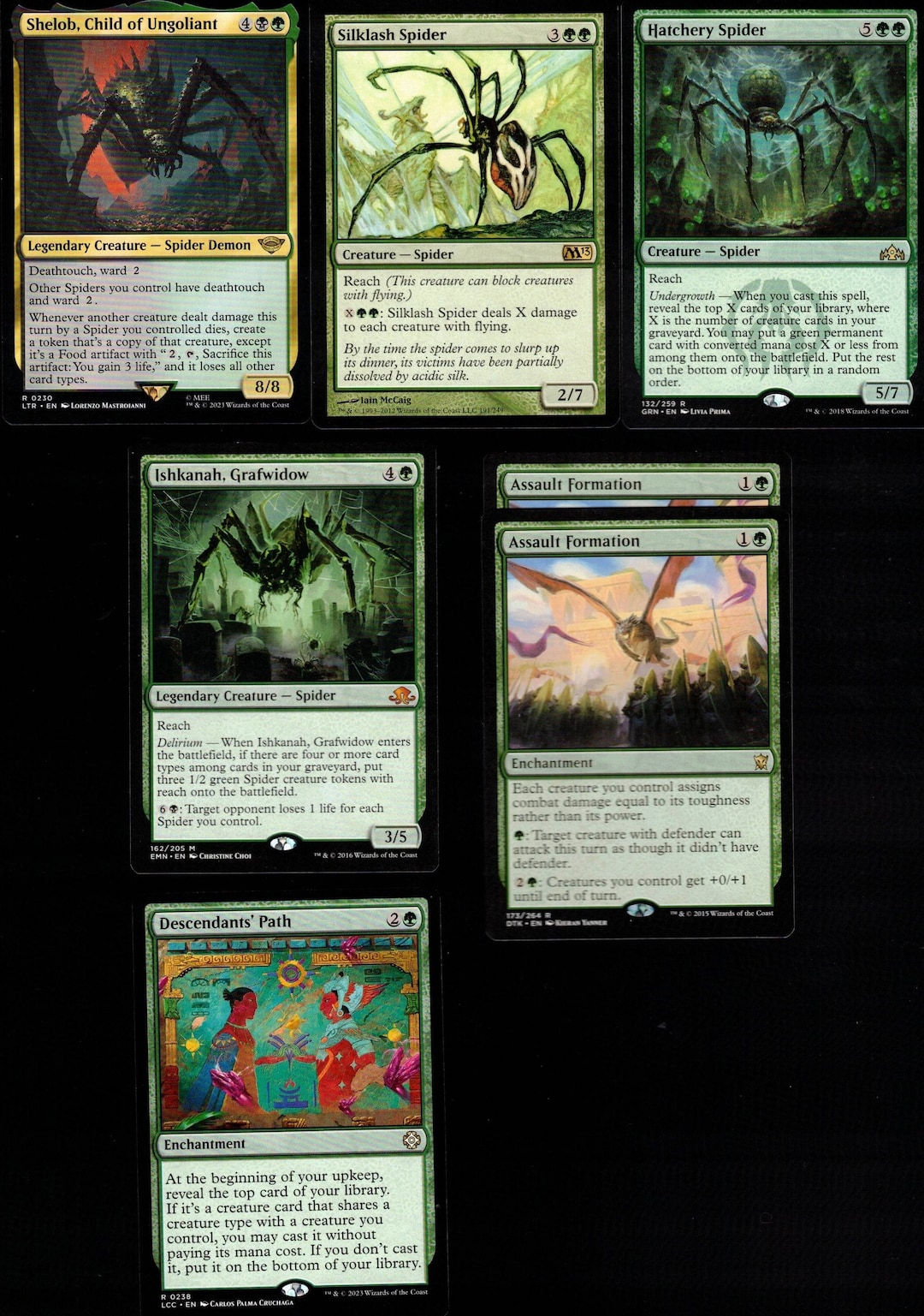 SPIDERS!-60 Card Deck-magic the Gathering-mtg-rares-mythic-shelob-ready ...