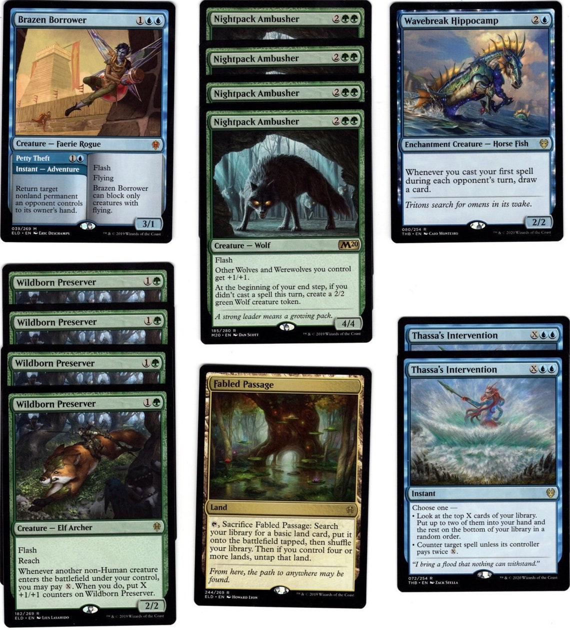 Brazen Borrower-60 Card Deck-mtg-magic the | Etsy