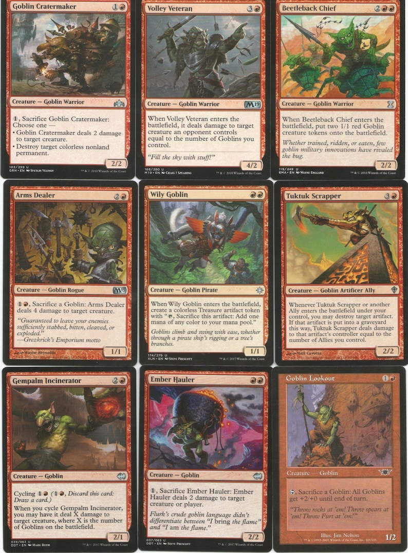 Commander-goblin-krenko, Mob Boss-red-edh-mtg-magic-rares-mythics 100 ...