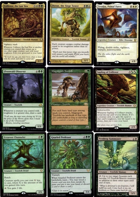 Doran's Army-treefolk-100 Card Commander Deck-mtg-magic | Etsy