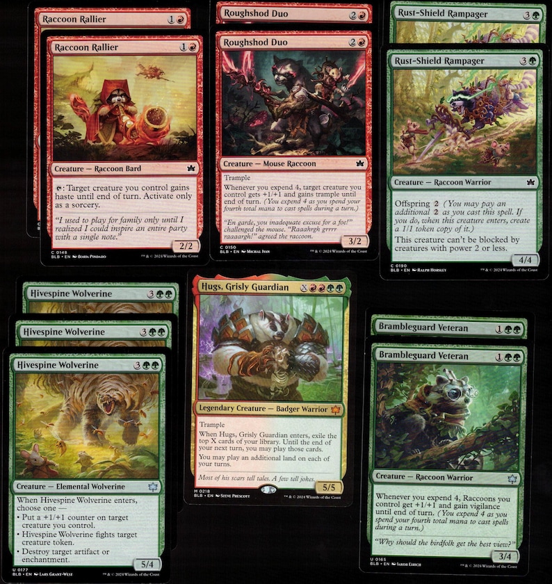 Raccoon Riot!-mtg-magic the Gathering 60 Card Deck-rare-mythic-casual ...