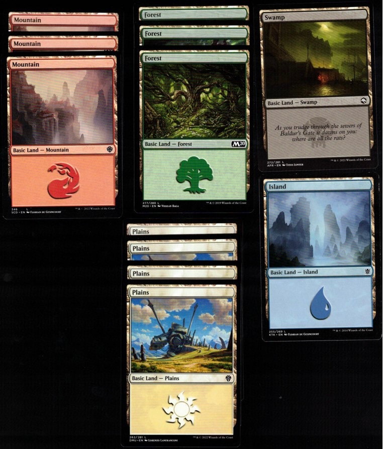 5 Color Slivers!-60 Card Magic the Gathering Deck-mtg-rares-sliver ...