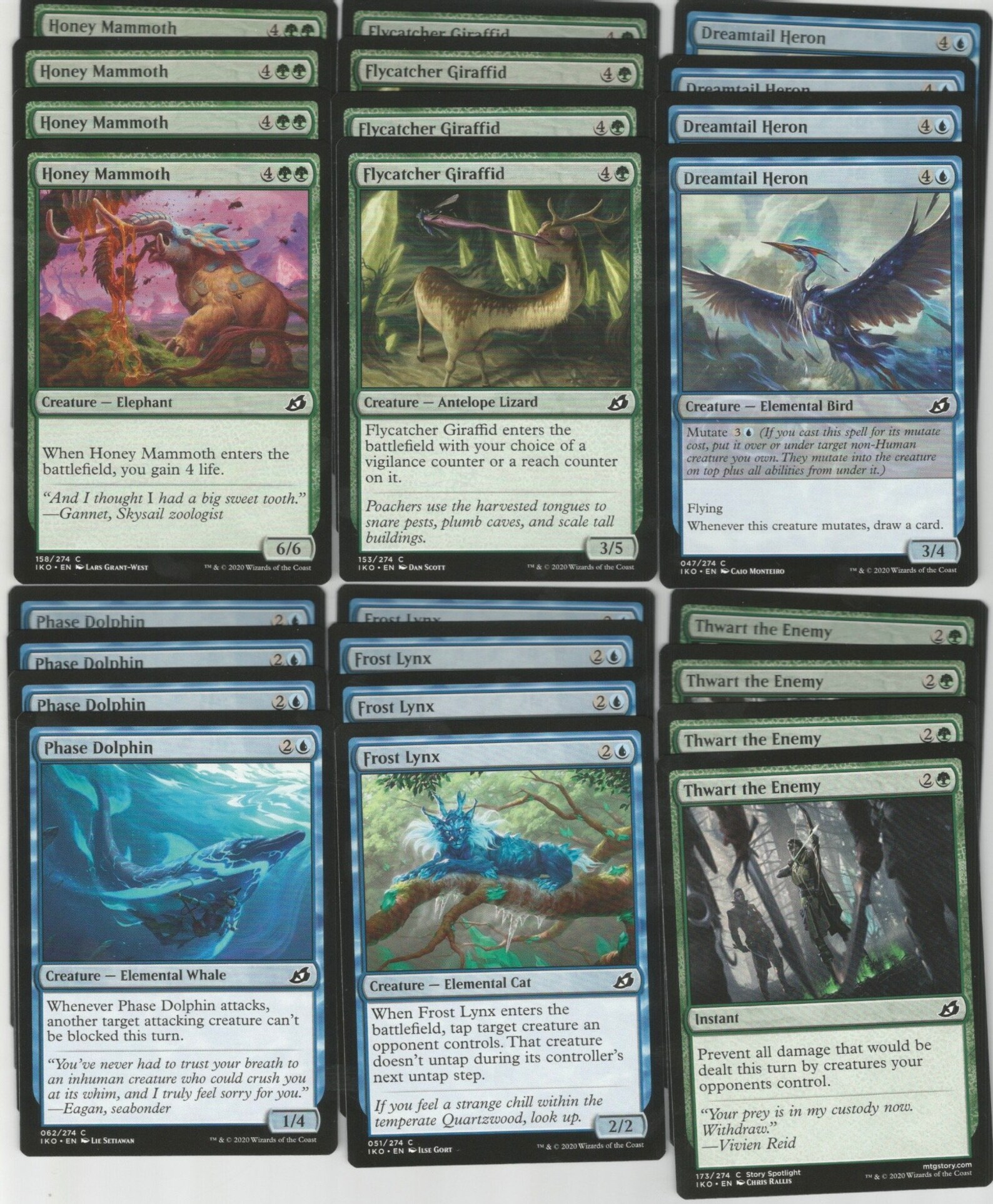 Ikoria Green/blue Mutate - 60 Card Ready to Play Deck - Fun - Magic MTG ...